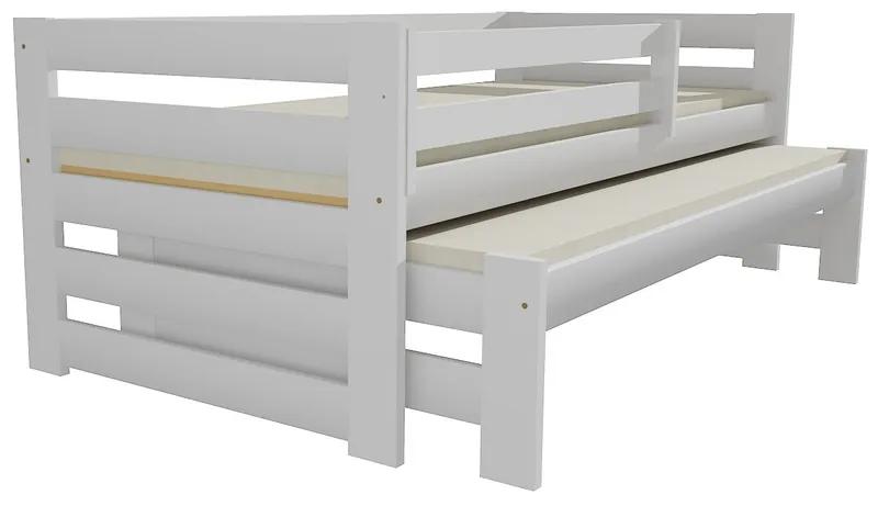 Vomaks Dětská postel s výsuvnou přistýlkou DPV 007 80 x 180 cm netransparentní barva modrá