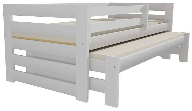 Vomaks Dětská postel s výsuvnou přistýlkou DPV 007 80 x 200 cm netransparentní barva růžová