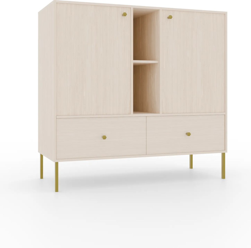 ADRK Furniture Komoda 2D 2S 2P Tili ADRK-CHES-TIL-2D-2S-2P-BS