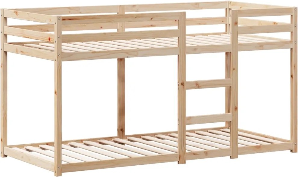 Patrová postel bez matrace 90 x 200 cm masivní borové dřevo 3282119