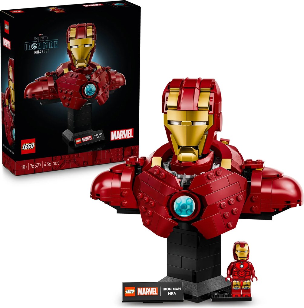 Lego | marvel 76327 busta iron man mk4 5702017824208