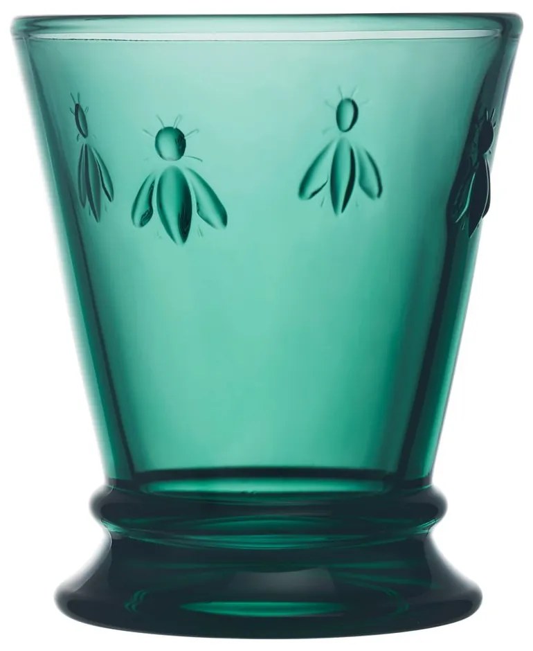 Smaragdově zelená sklenice La Rochére Bee, 260 ml