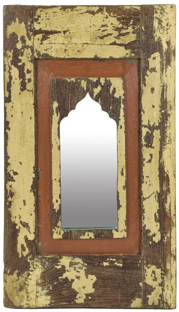 Sanu Babu Zrcadlo v rámu z teakového dřeva, 38x3x65cm (0K)
