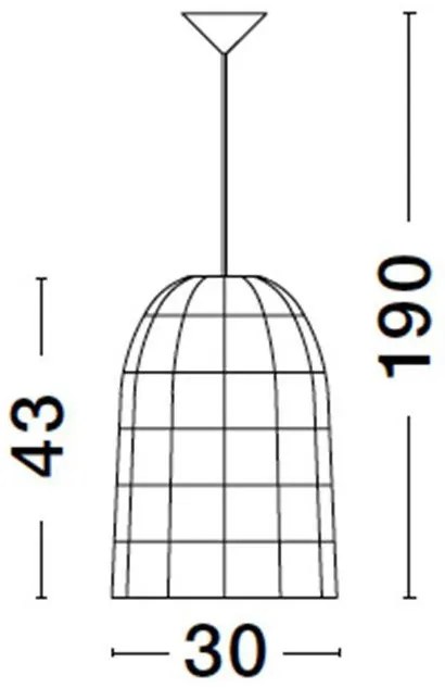 Nova Luce Závěsné svítidlo AURORA přírodní ratan černý kabel E27 1x12W
