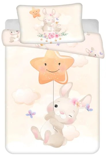 Jerry Fabrics Povlečení do postýlky Bunny Star baby 100x135, 40x60 cm