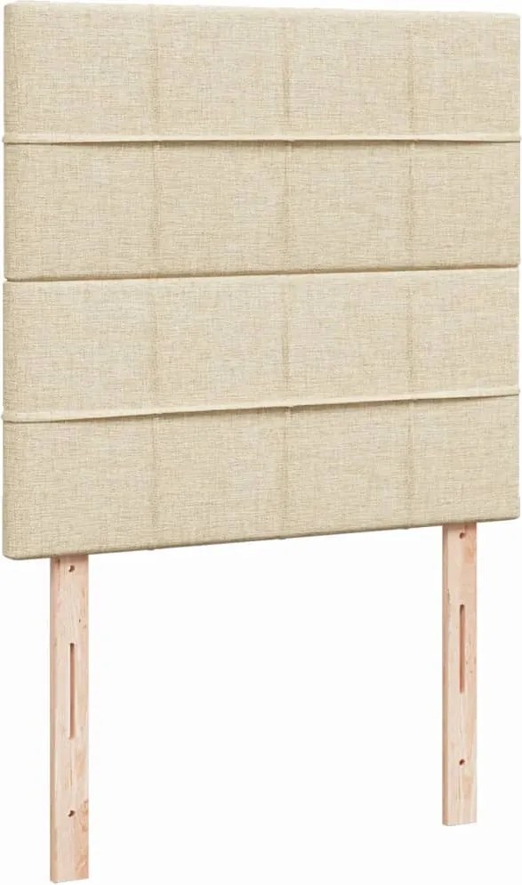 Box spring postel s matrací krémová 80 x 200 cm textil 3291500