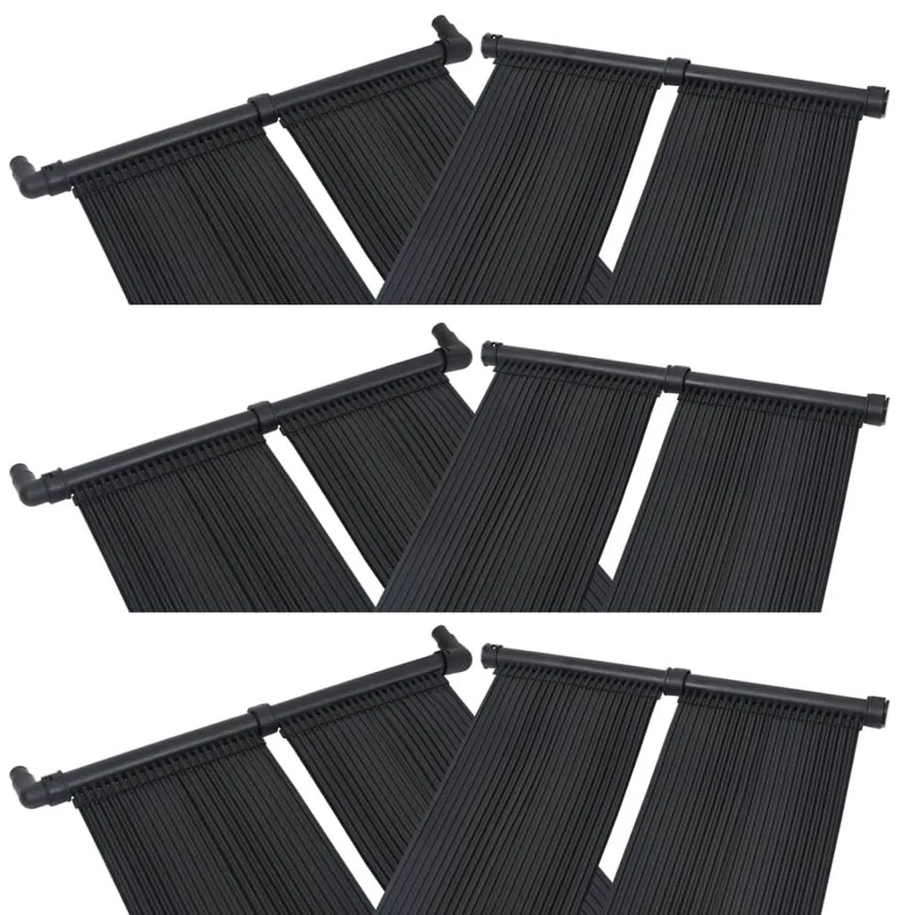 Solární ohřívač bazénu panel 6 ks 80 x 310 cm 3079663