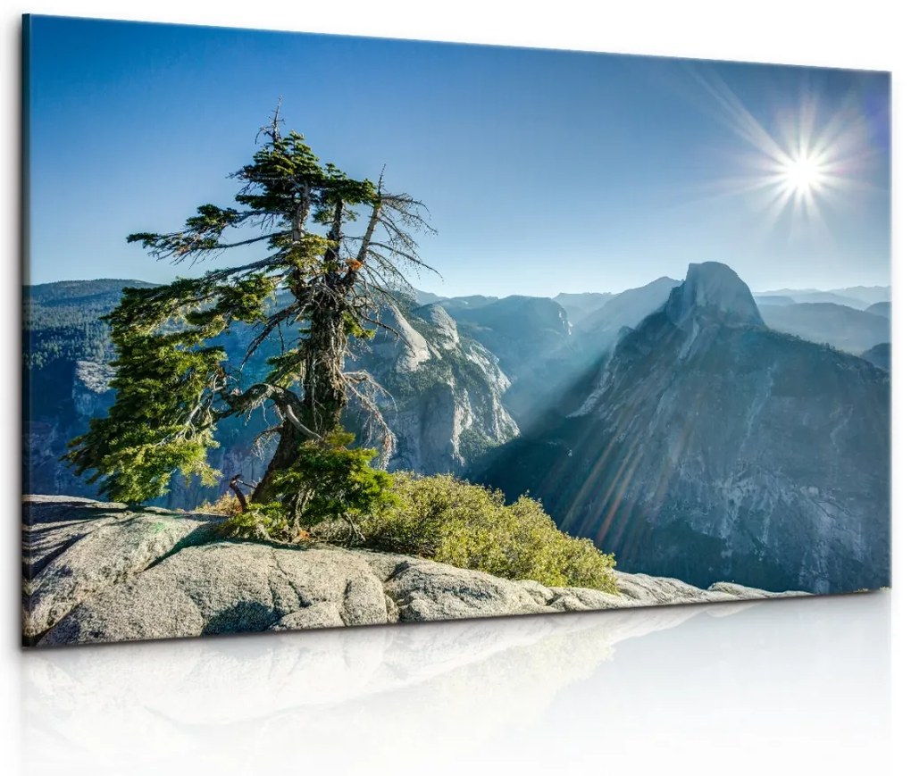 Malvis ® Obraz panorama slunečních Alp Velikost: 150x100 cm