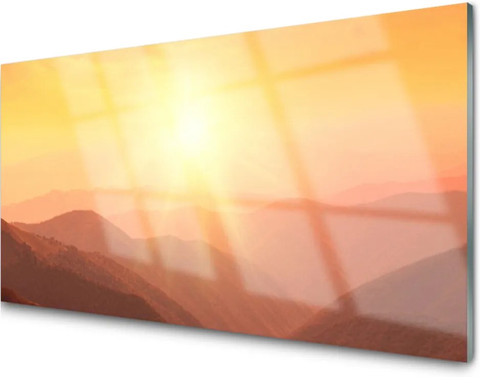 Plexisklo obraz Slunce Hory Krajina