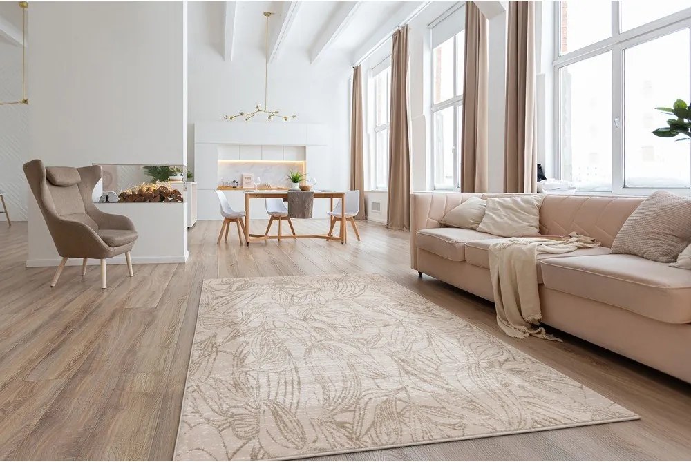 Béžový koberec 160x230 cm Floares – FD