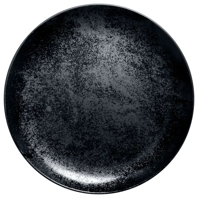 Karbon talíř mělký 28 cm - černá