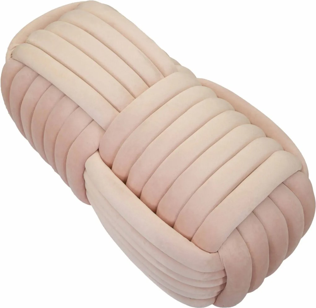 Lavice Softy 90 cm samet růžová