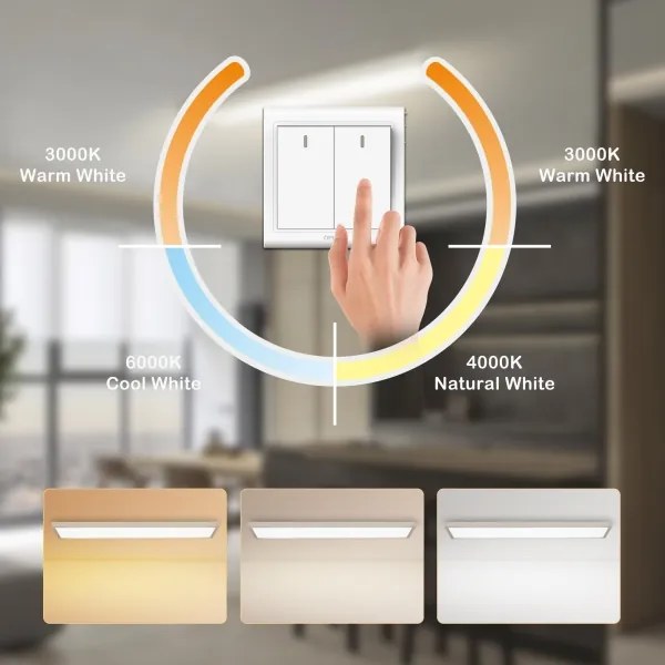 Brilagi - LED Koupelnové svítidlo FRAME LED/50W/230V 3000/4000/6000K 120x30 IP44