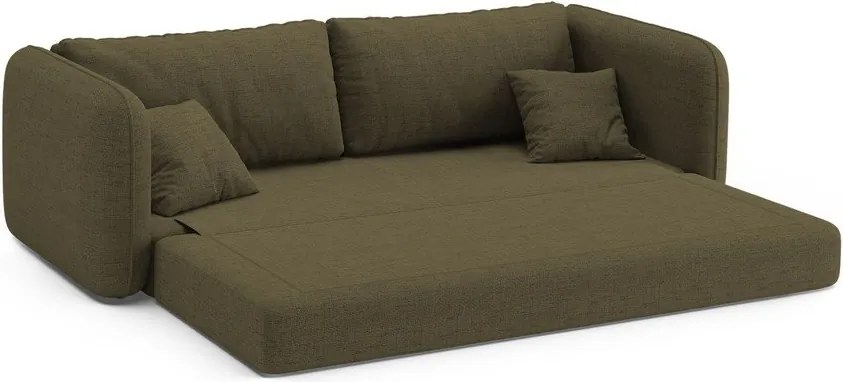 Zelená rozkládací pohovka 225 cm Dormi – Micadoni