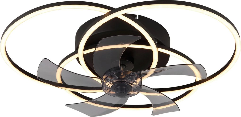 XXXLutz STROPNÍ VENTILÁTOR, 58/17,5 cm Globo - Online Only svítidla - 007326085901