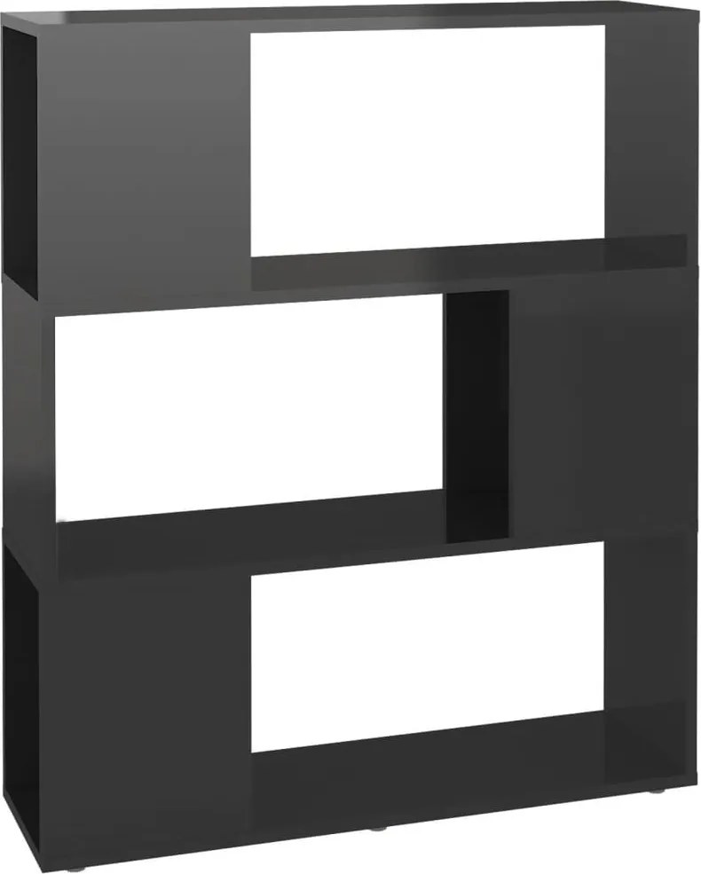 vidaXL Knihovna / dělicí stěna 80 x 24 x 94 cm dřevotříska [809127] Barva: Bílá