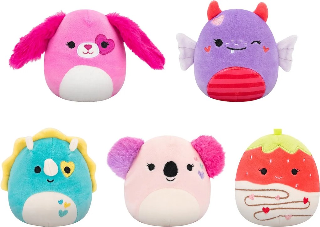 Sinsay - Squishmallows Mystery Squad voňavý plyšák Valentýn - vícebarevná