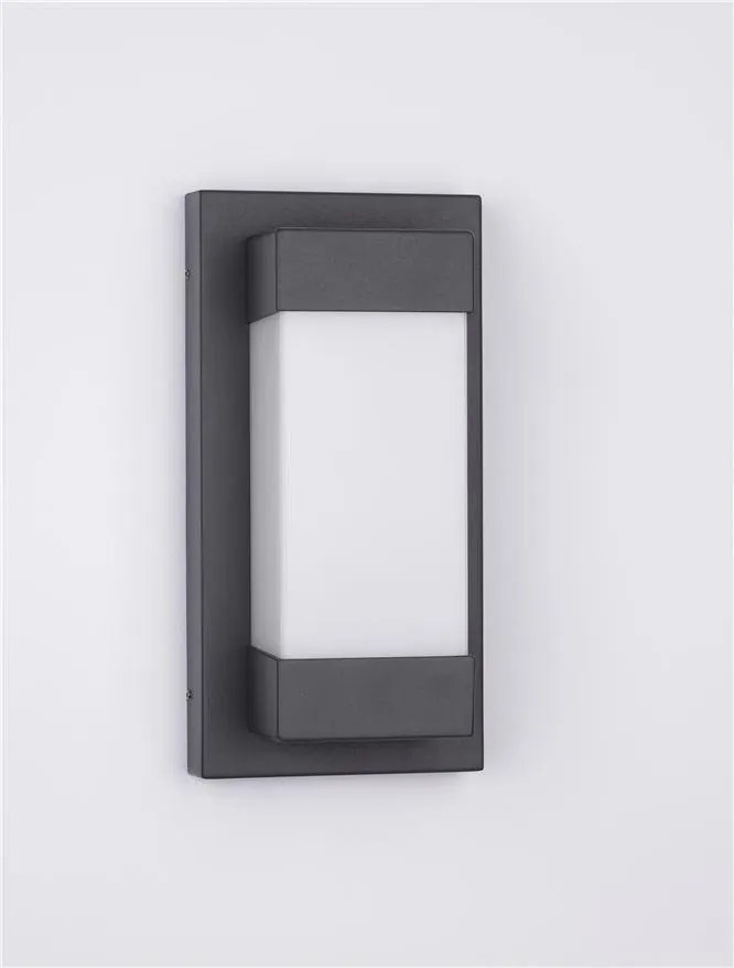 NV 9060203 Venkovní nástěnné svítidlo LETO černý hliník akrylový difuzor LED 18W 3000K 220-240V 120st. IP65 - NOVA LUCE