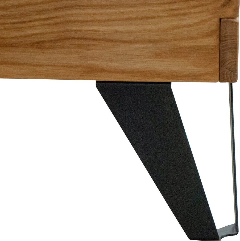 GK Dřevěná postel z dubového masivu LENA, 200x200 cm