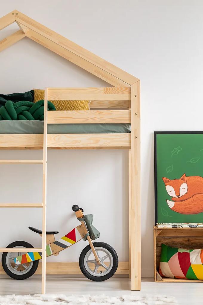 Adeko Patrová postel domeček Mila DMPA Velikost postele: 160x90 cm Barva: dekor přírodní dřevo přírodní