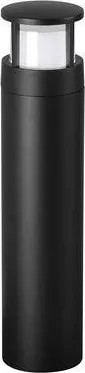 NV 9277151 Venkovní sloupkové svítidlo AGOSTO černý hliník a akrylový difuzor LED 6W 3000K 100-240V 120st. IP54 - NOVA LUCE