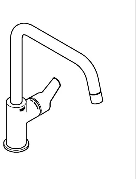 GROHE 304702430 - Dřezová baterie START 310 mm černá