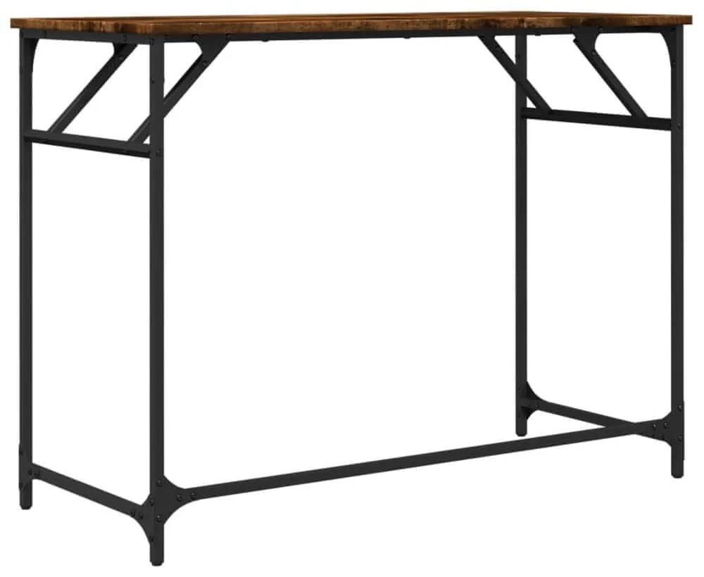 Petromila Psací stůl kouřový dub 100 x 45 x 76 cm kompozitní dřevo a ocel