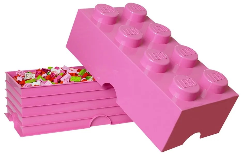 Tmavě růžový úložný box LEGO®