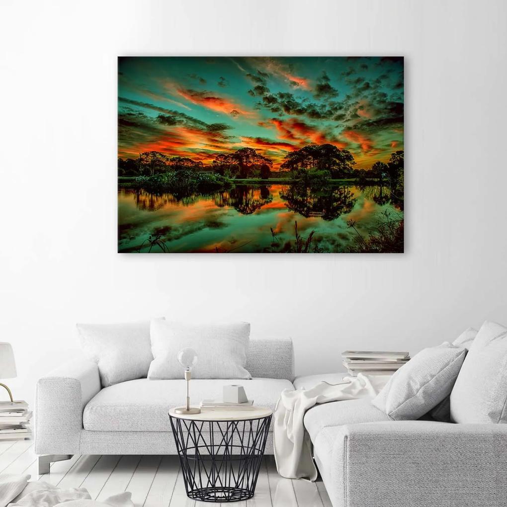 Gario Obraz na plátně Mraky nad jezerem Rozměry: 60 x 40 cm