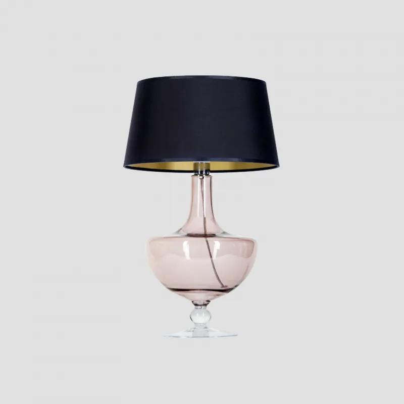 4concepts Designová stolní lampa OXFORD TRANSPARENT COPPER Barva: Černo-bílá