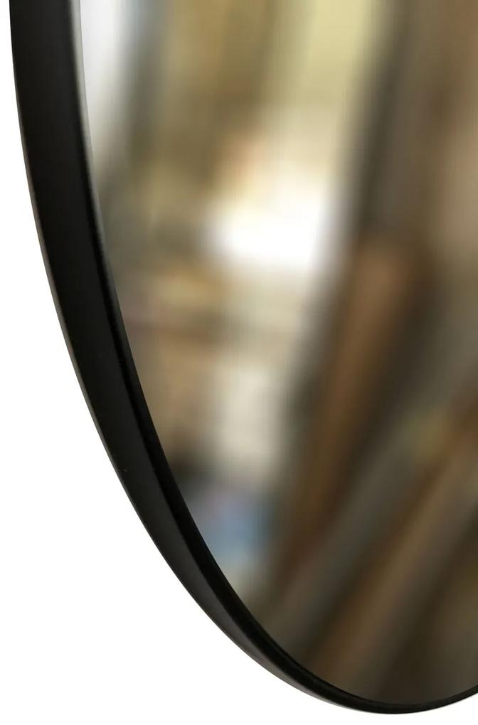 LOFTIKA Kulaté zrcadlo TINA 90cm černé