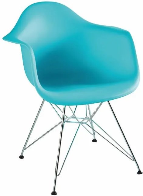 Židle - křeslo, mentol + chrom, FEMAN NEW 0000183486 Tempo Kondela