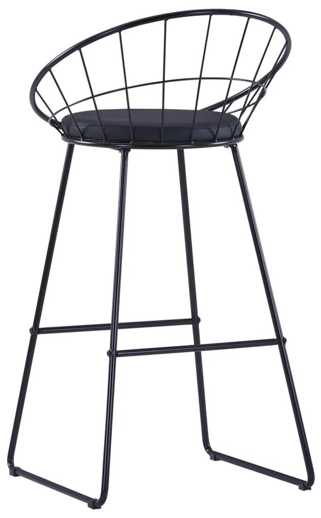 Barové židle 2 ks černé umělá kůže - Default Title