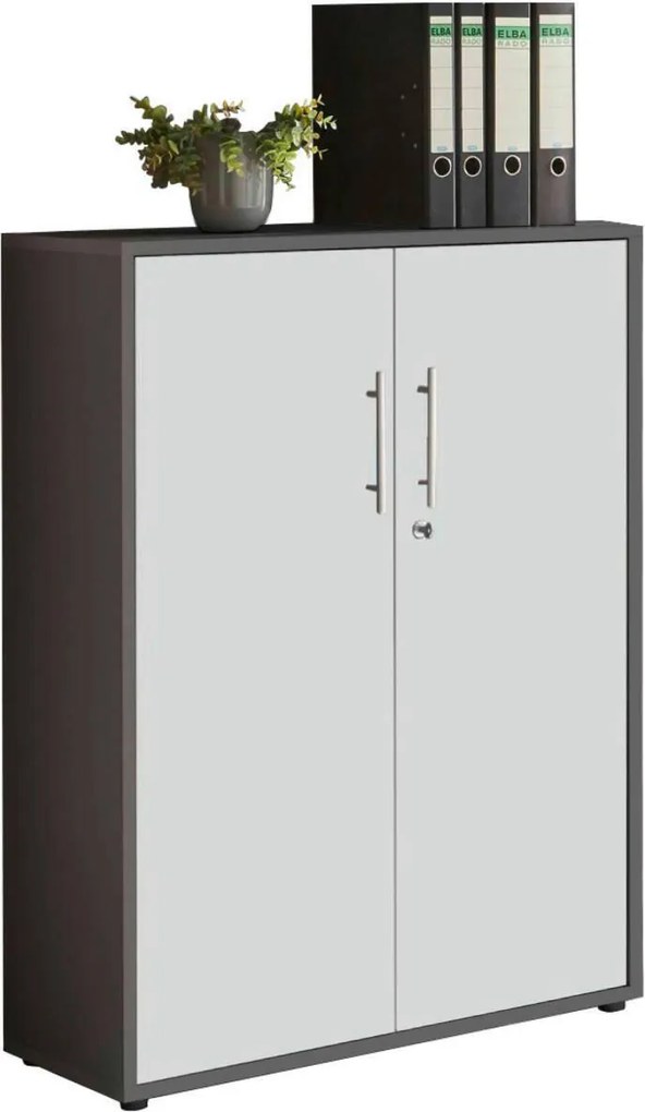 XXXLutz SKŘÍŇ NA ŠANONY, antracitová, bílá, 84,4/113,6/33 cm MID.YOU - Online Only kancelářský nábytek - 001067006308