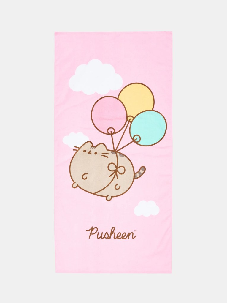 Sinsay - Bavlněná osuška Pusheen the Cat - růžová