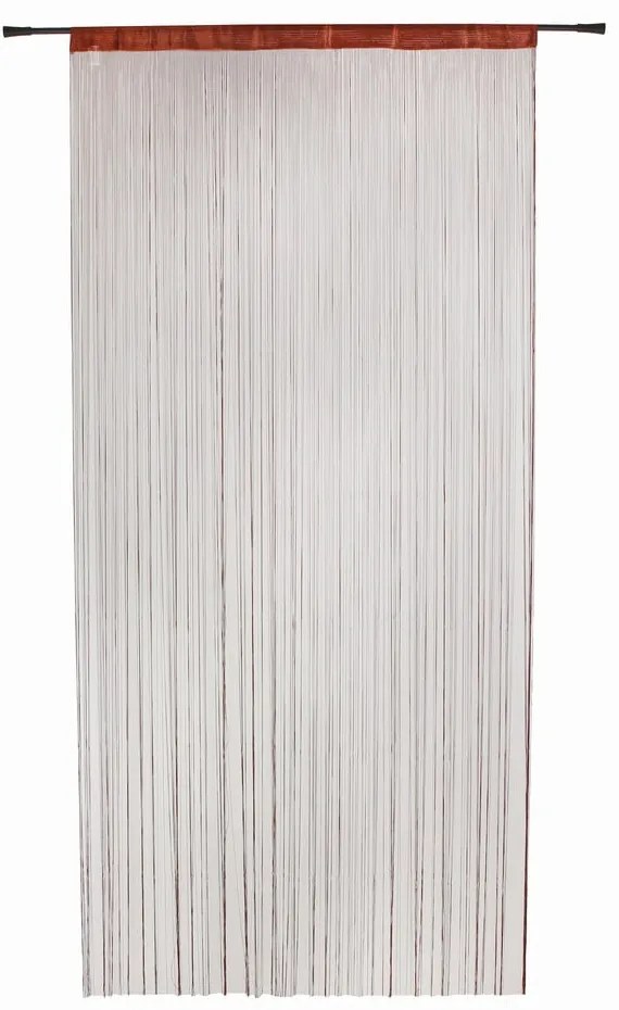 Hnědý závěs do dveří 100x200 cm String – Mendola Fabrics