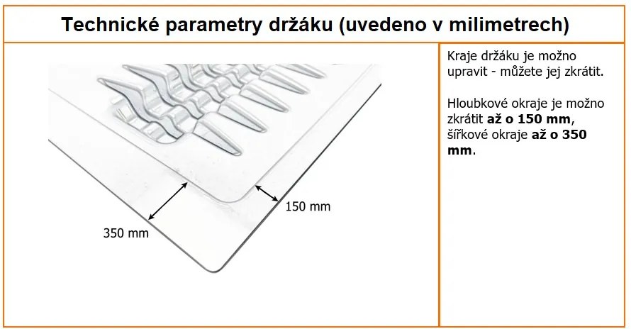 In-Design Držák talířů - šedá metalíza