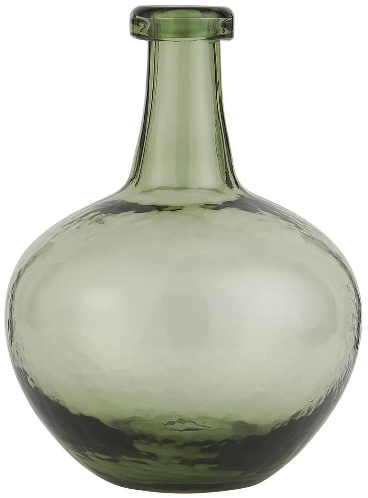 IB LAURSEN Skleněná váza Balloon Green 24 cm, zelená barva, sklo | BIANO