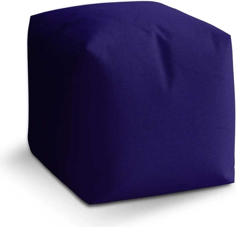 Sablio Taburet Cube Fialová - 60x60x60 cm
