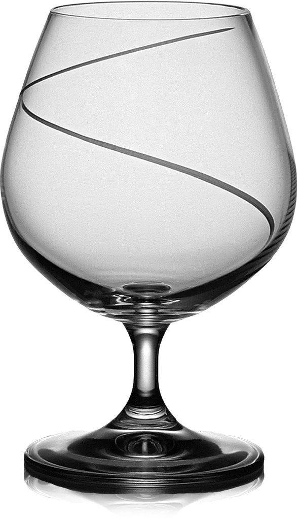 Set 6 skleniček Bohemia Crystal Glass na brandy ATLANTIS 400ml, 6ks