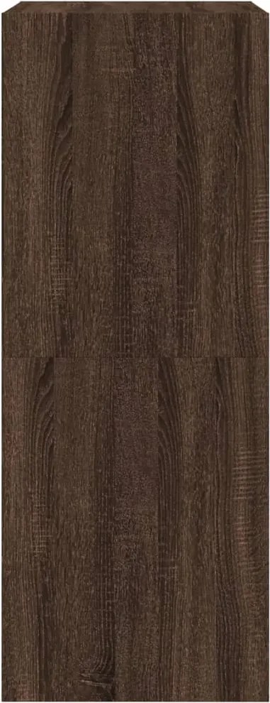 Botník se 2 výklopnými zásuvkami hnědý dub 60 x 42 x 108 cm 3214391