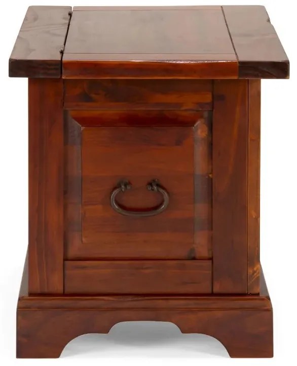 furniture-nabytek.cz - Masivní truhlice Catello z borovicového dřeva, lakovaná, hnědá