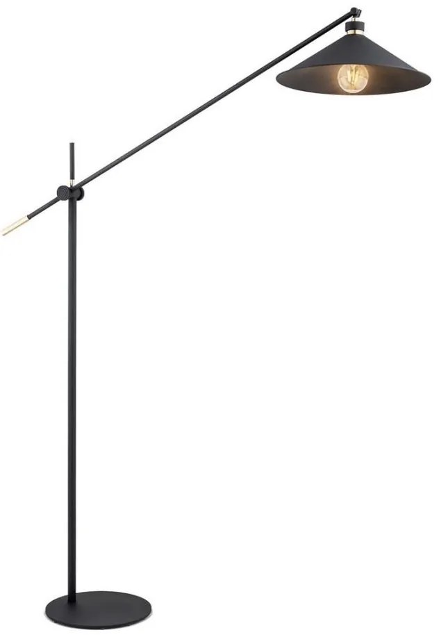 Argon 4732 - Stojací lampa NASHVILLE 1xE27/15W/230V černá