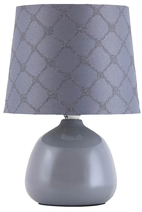 Stolní keramická lampa ELLIE, 1xE14, 40W, šedá Rabalux ELLIE 004381