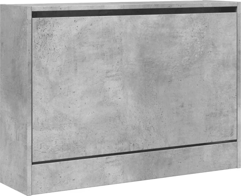 vidaXL Botník 80 x 21 x 57 cm kompozitní dřevo [839913] Barva: Bílá