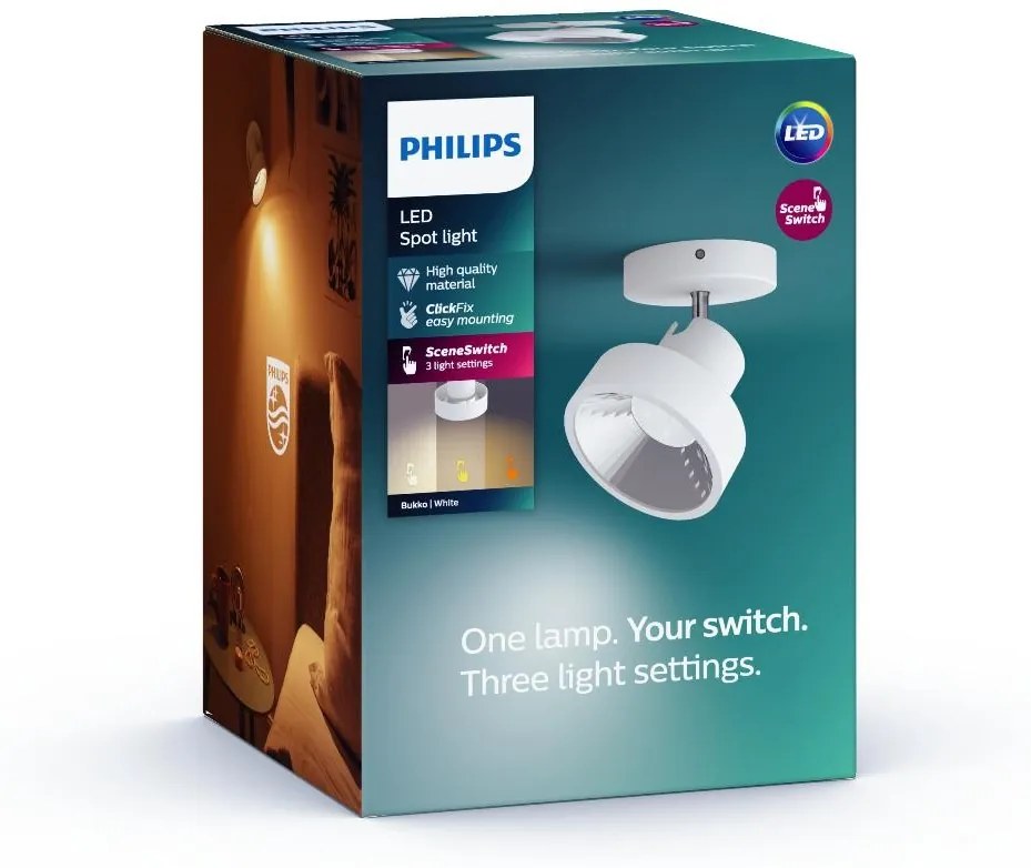 LED Bodové svítidlo Philips Bukko 50601/31/P0 s funkcí SceneSwitch 1x4,3W