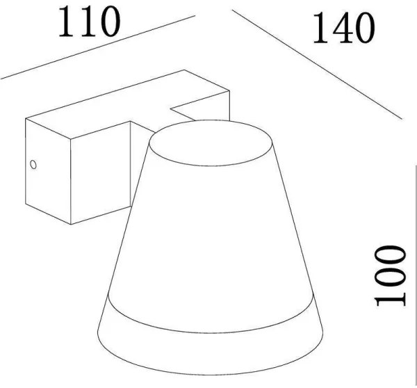 Deko-Light 731076 -LED Venkovní nástěnné svítidlo SERPENTIS 6,2W/230V IP54 černá