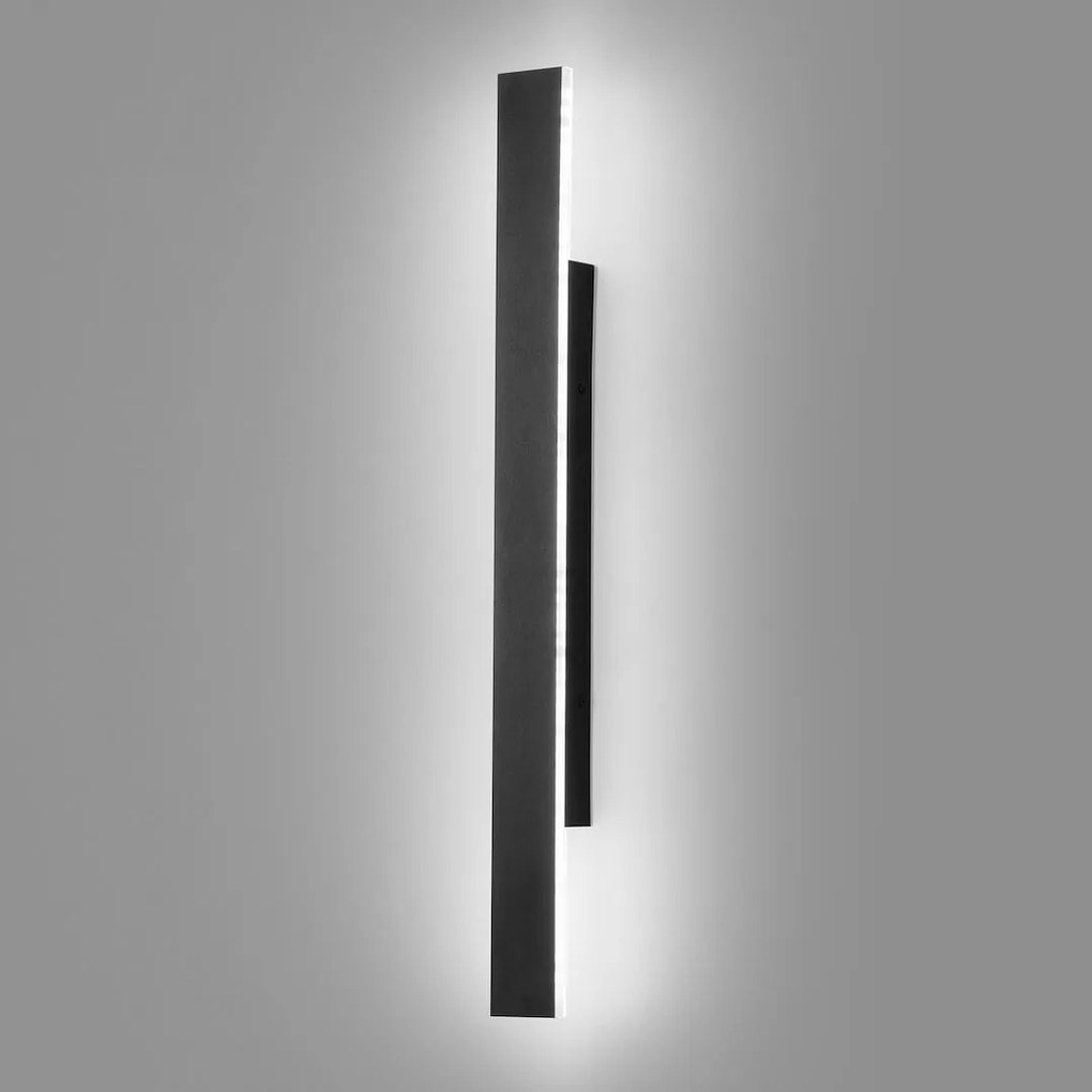 Exteriérové nástěnné LED svítidlo Wow, 1x LED 11w, 3CCT, černá, (60 cm)