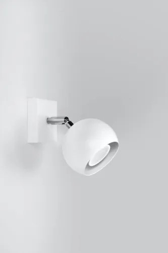 Nástěnné bodové svítidlo SOLLUX Oculare GU10 1x40W bez zdroje SL.0437 bílá