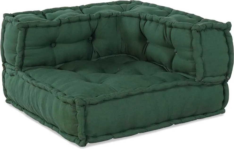 Modulová pohovka Textil Zelená 210 x 70 x 56 cm 3315077